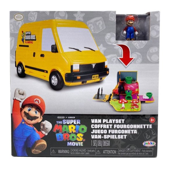 Jakks Pacific | Toys | Nintendo The Super Mario Bros Movie Van Playset ...